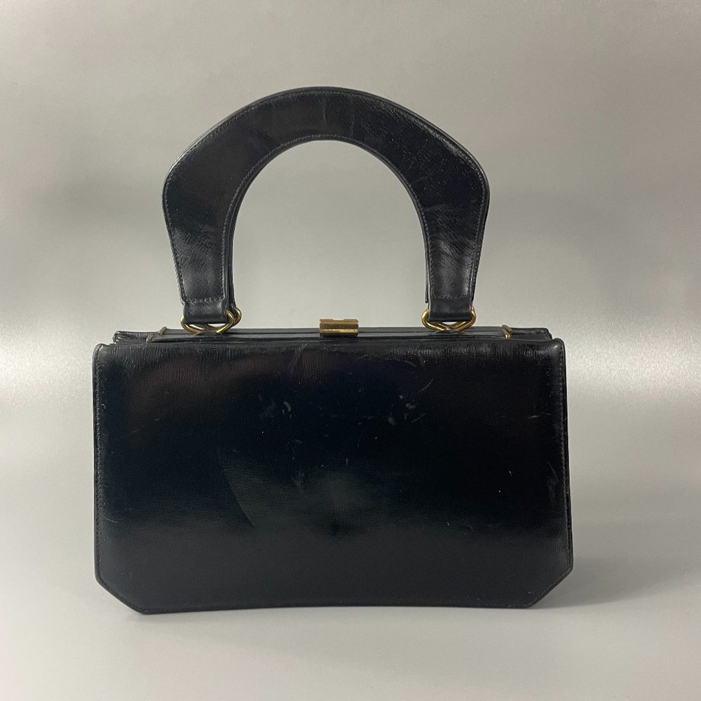 Vintage Susan Gail Original 1950's - 60's Black Leath… - Gem